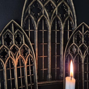 Gothic Cathedral Window "santa Lucia" 3D Printed, Medieval Church Decor ...