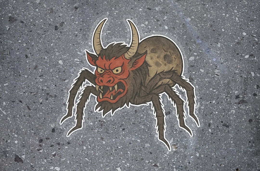 Ushi-oni Demon Bull Yokai Sticker – Japanese Mythical Creature Vinyl ...