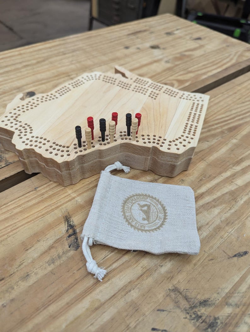 Replacement Wooden Cribbage Pegs, Set of 9, in Engraved Bag - Etsy
