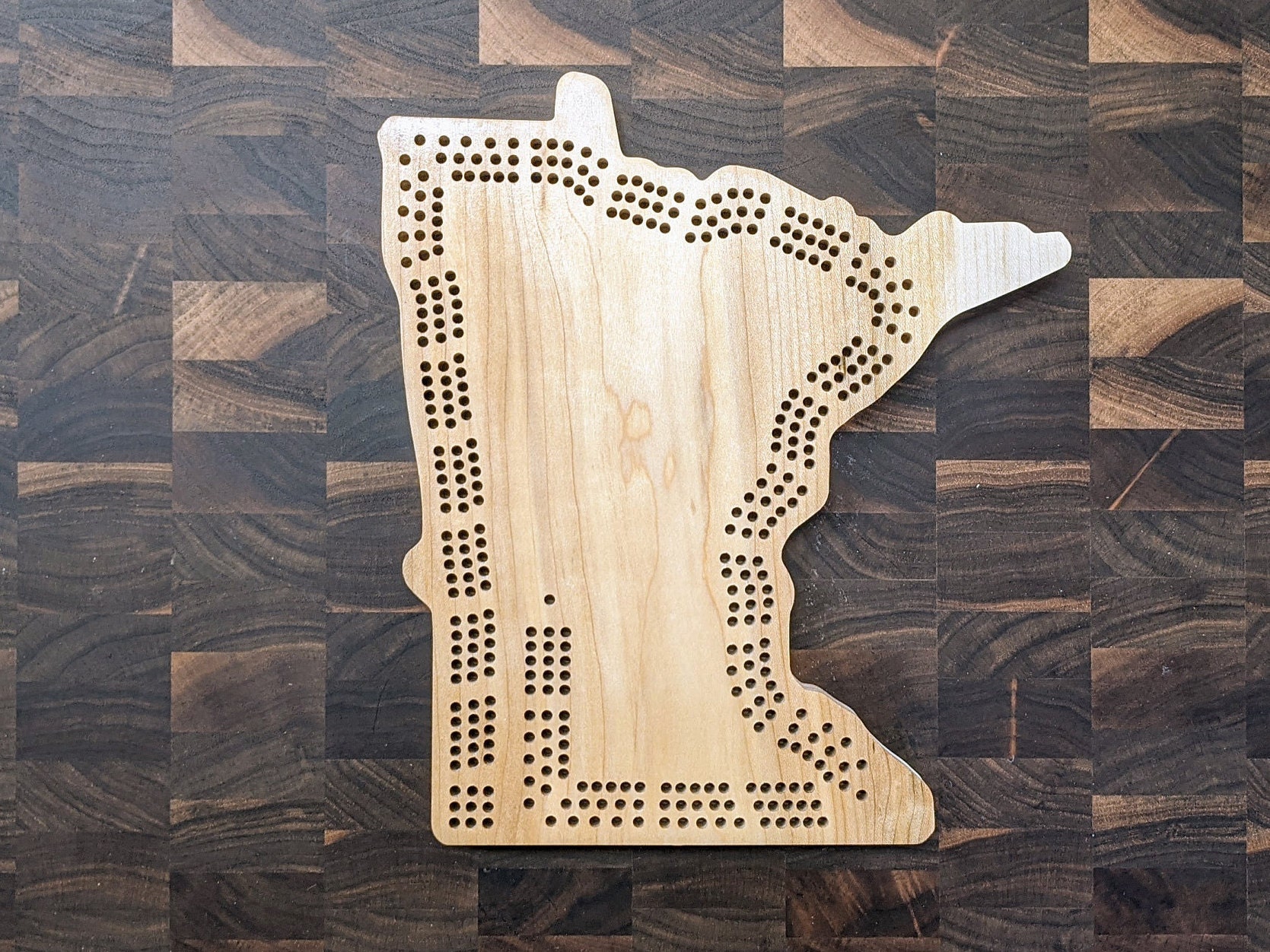 Minnesota State MN Cribbage Board, Includes Pegs - Etsy