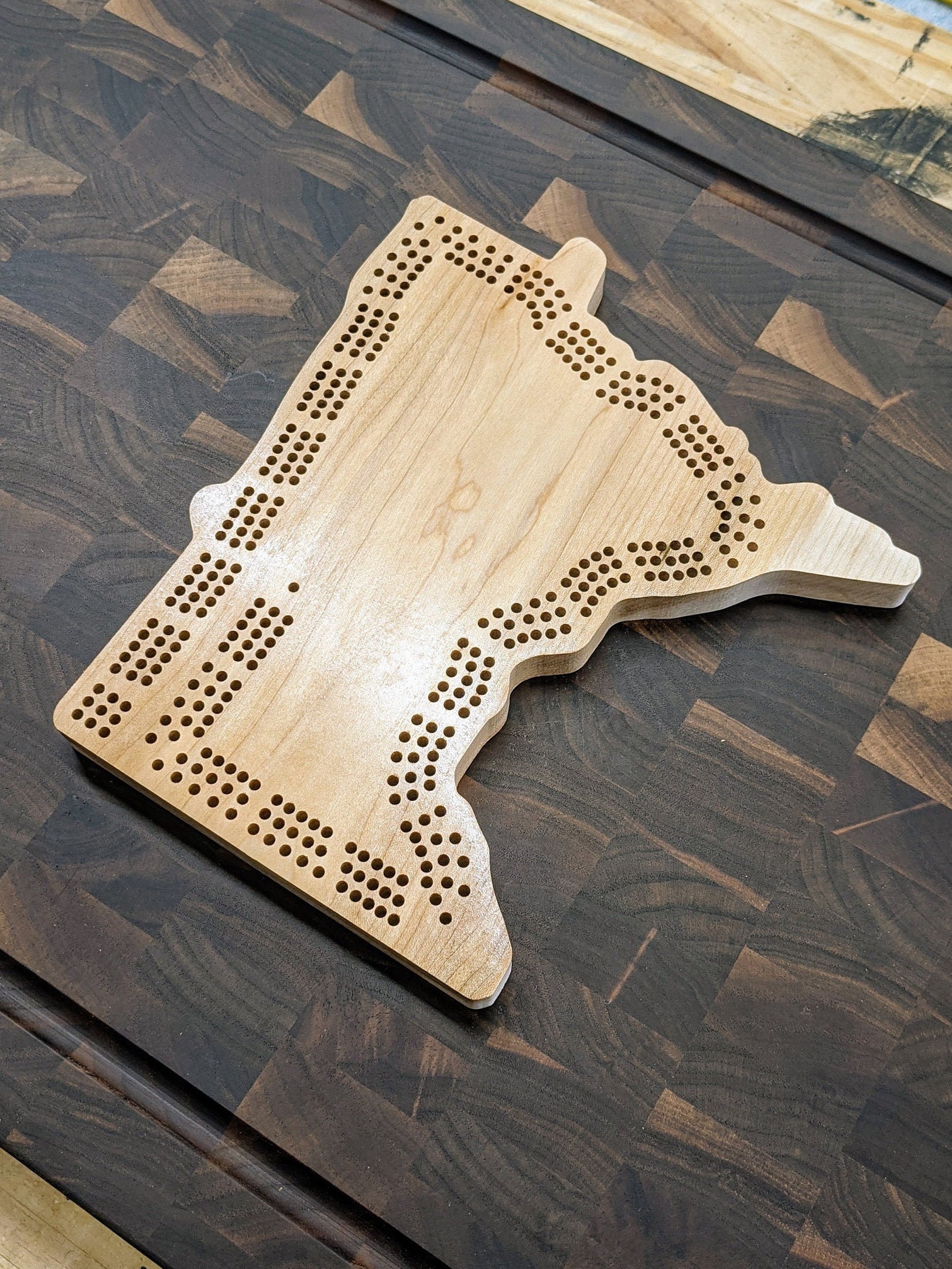 Minnesota State MN Cribbage Board, Includes Pegs - Etsy