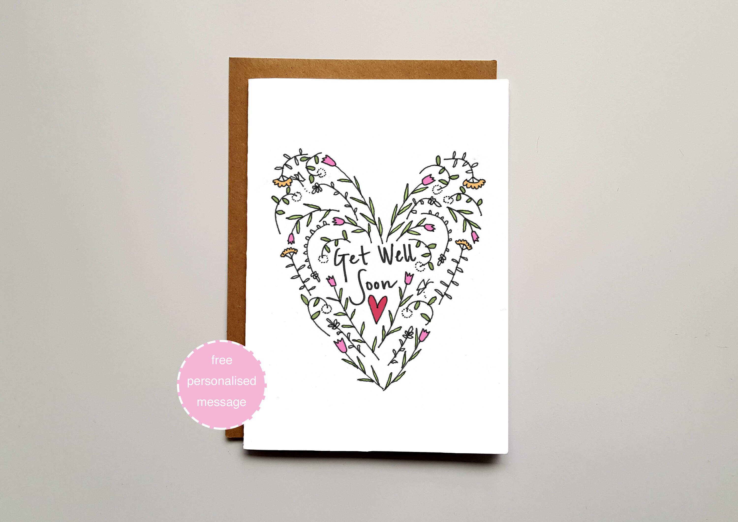 Get Well Soon Love Heart