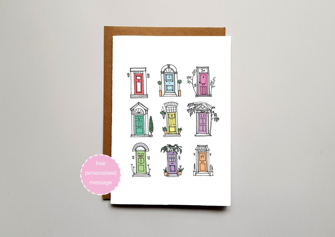 New Home Card - Doors Card - First Home Card - Etsy