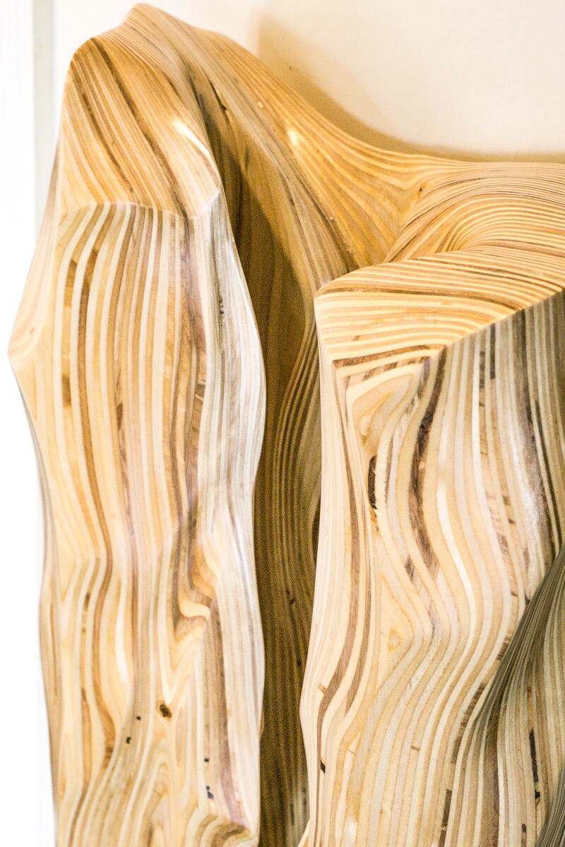 Slot Canyon Wood Sculpture, Nature Inspired Desert Landscape Hoemdecor ...