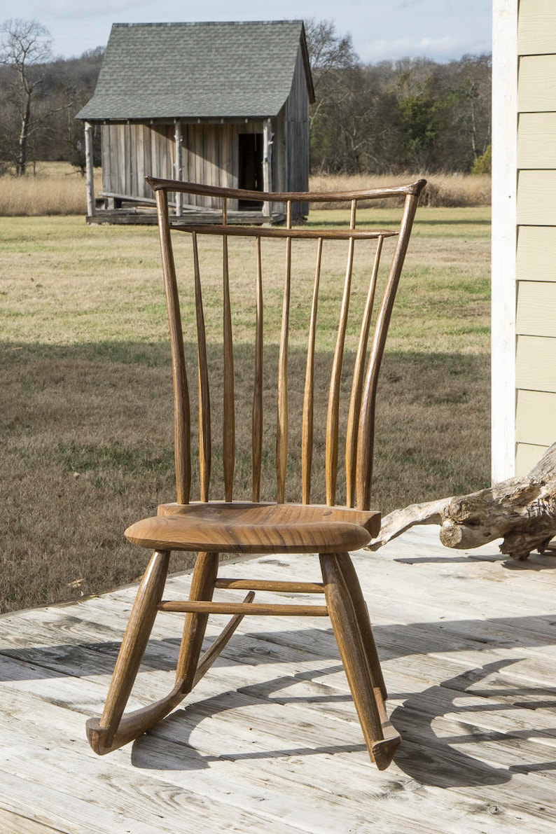 SOLD: Guitar Windsor Rocking Chair - Etsy