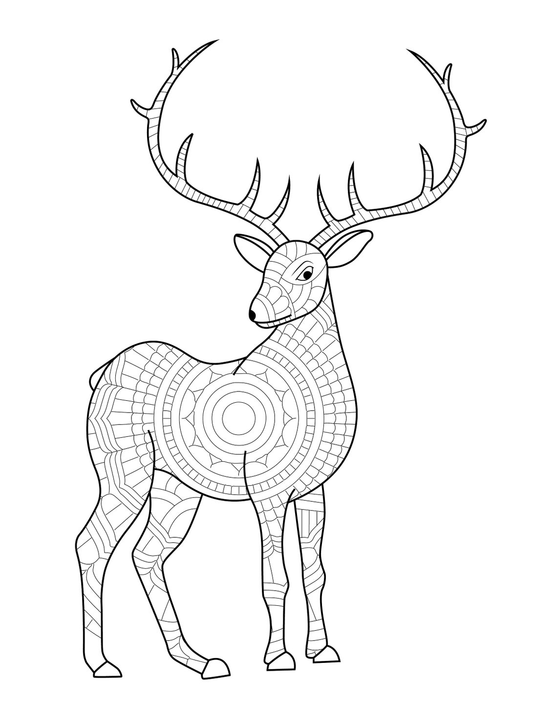 Animal Coloring Pages 12 Zen Coloring Pages Digital - Etsy