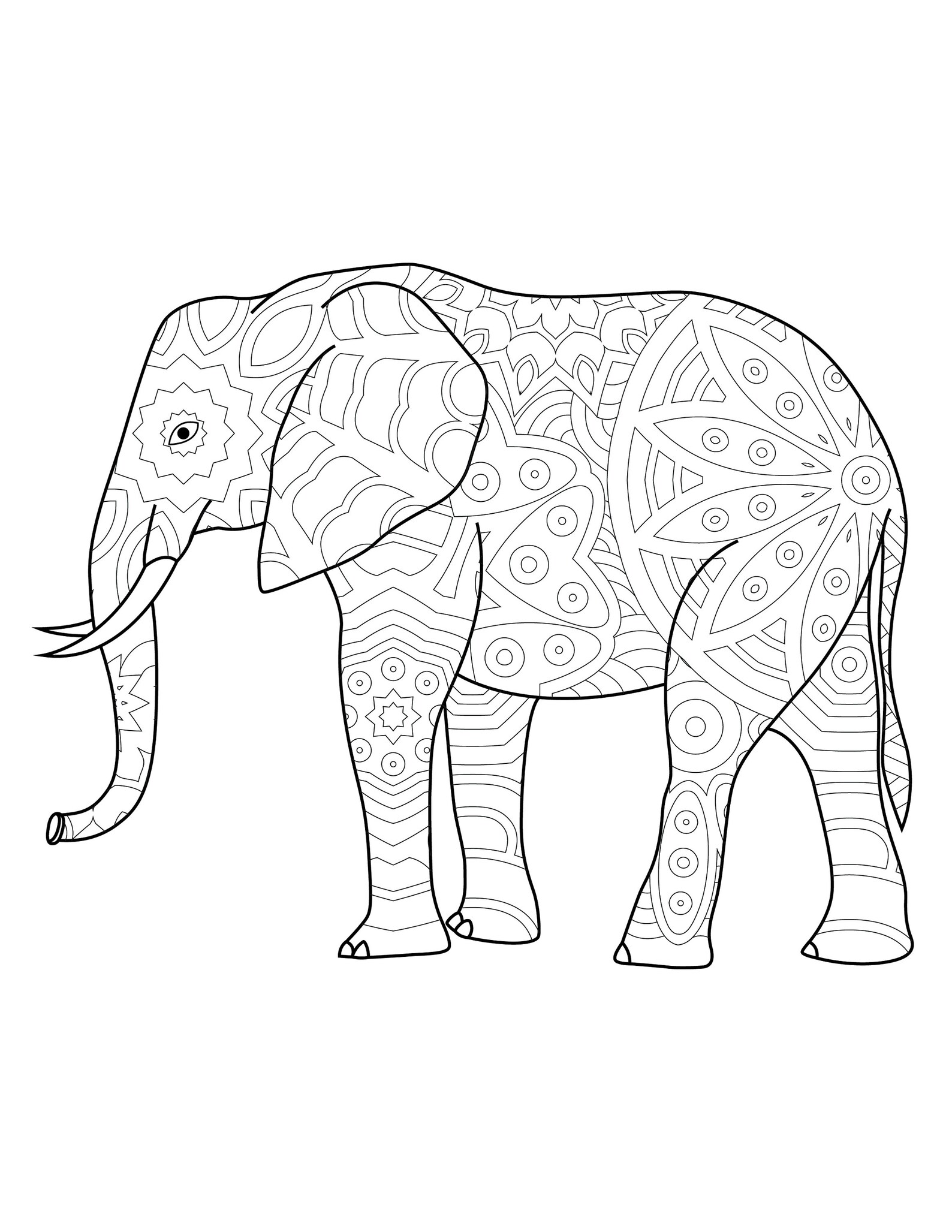 Animal Coloring Pages, 12 Zen Coloring Pages, Digital Coloring, Instant ...