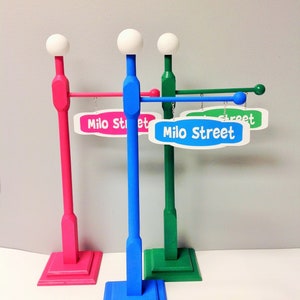 Street Sign Lamp Post 22" Tall Different Colors Can Be Personalized ...