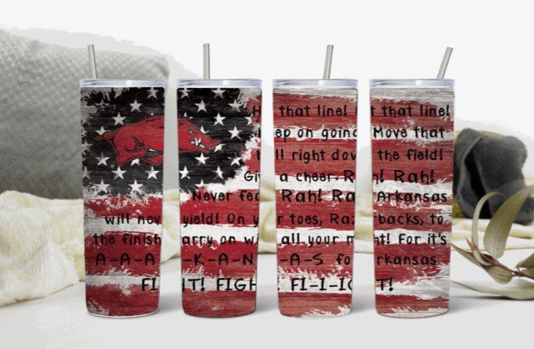 Arkansas Razorbacks Fight Song Tumbler - Etsy