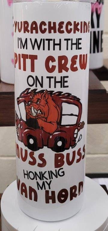 Arkansas Razorbacks Muss Buss Tumbler - Etsy