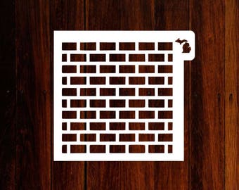 Brick stencil | Etsy