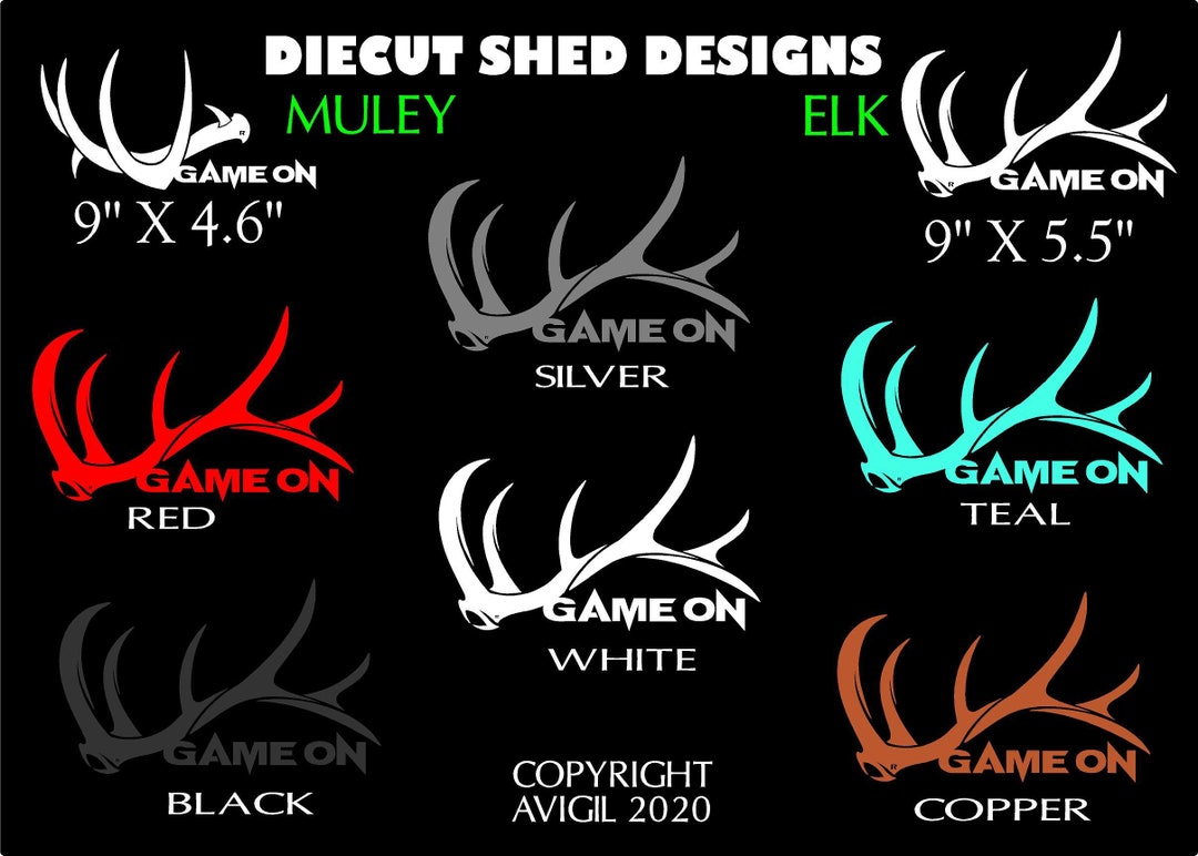 GAME ON 9” Die Cut Shed Decal - Etsy