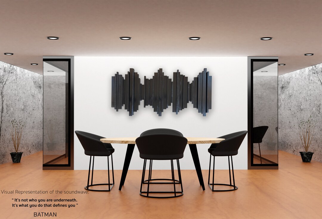 Soundwave Art, Modern Art Sculpture, Wood Wall Decor , 3D Wall Art - Etsy