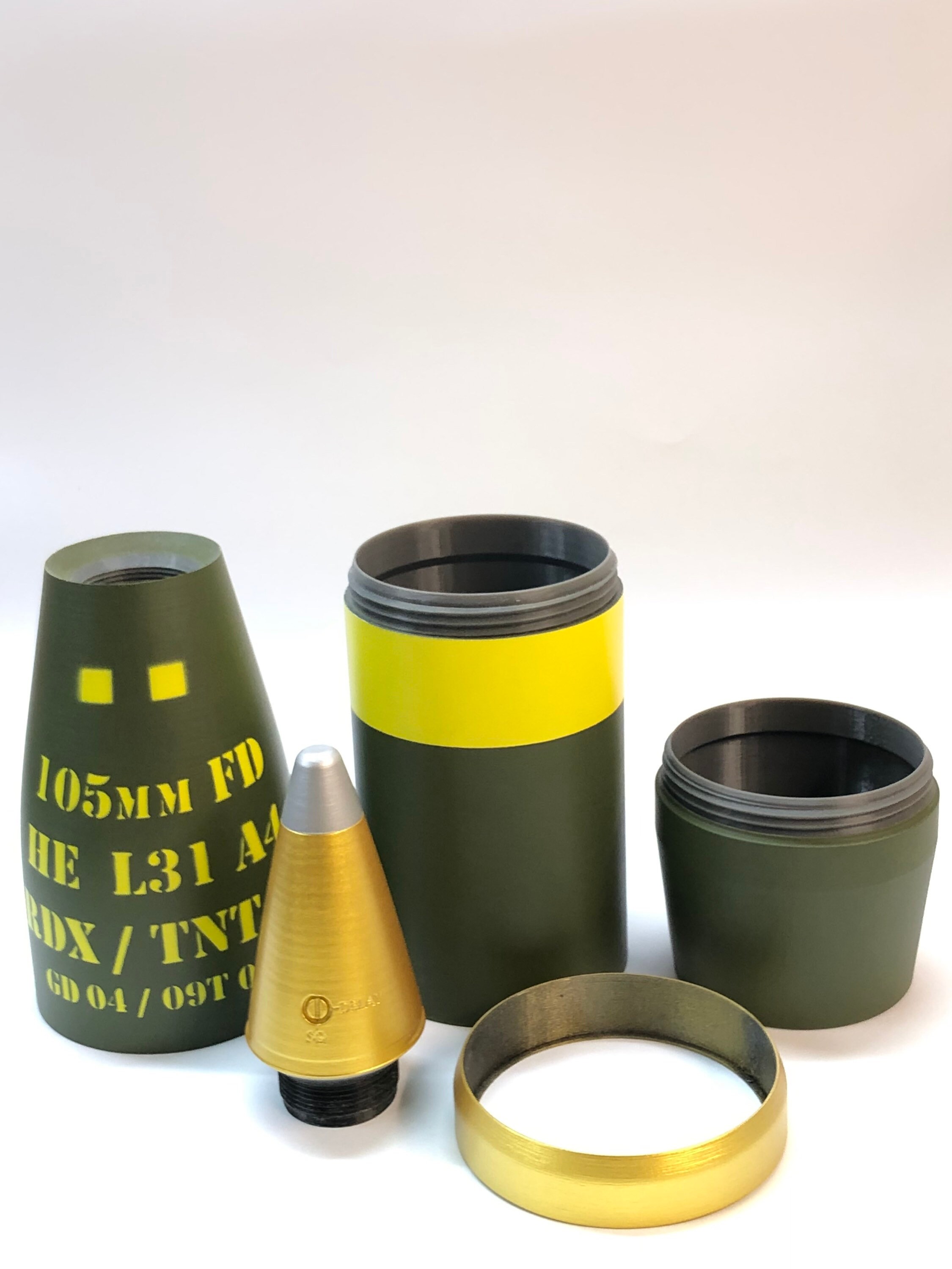 Fake Plastic 3D Printed 105mm Howitzer Round With Case Mezeriinii - Etsy