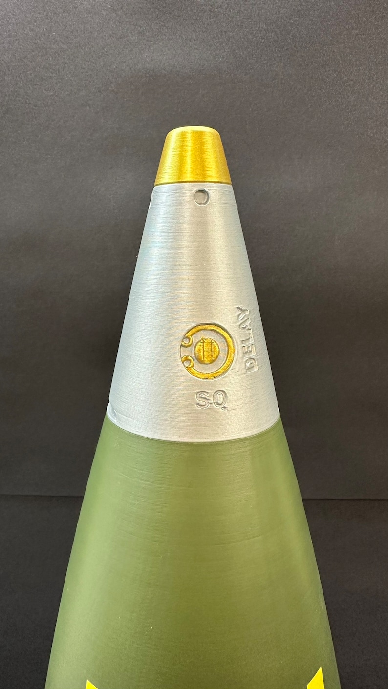 Fake 3D Printed Plastic Inert Howitzer 155mm D544 Shell Round ...