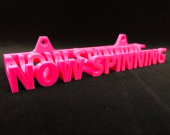 Vinyl Record Shelf Wall Mount Holder Stand NOW SPINNING White - Etsy