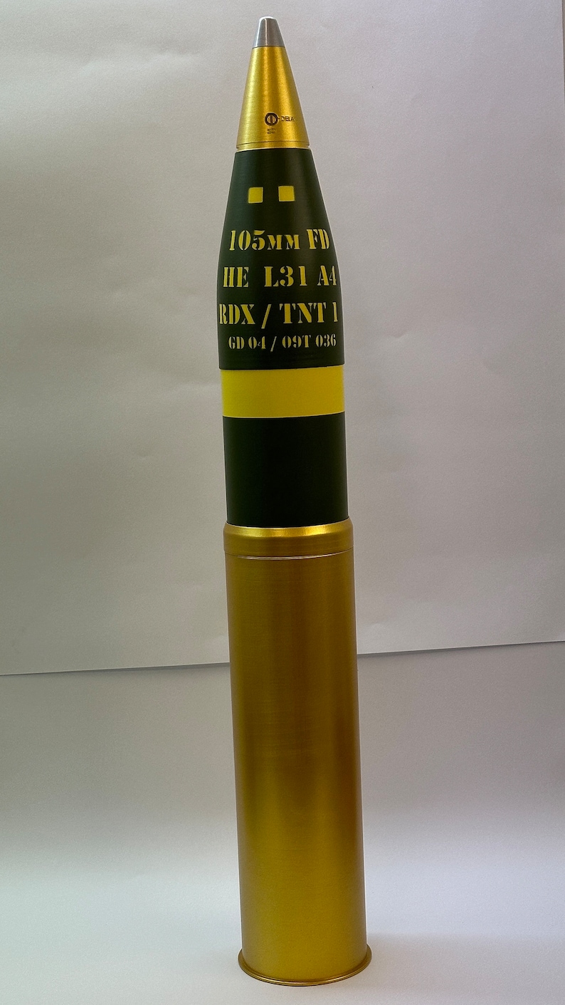 Fake Plastic 3D Printed 105mm Howitzer Round With Case - Etsy