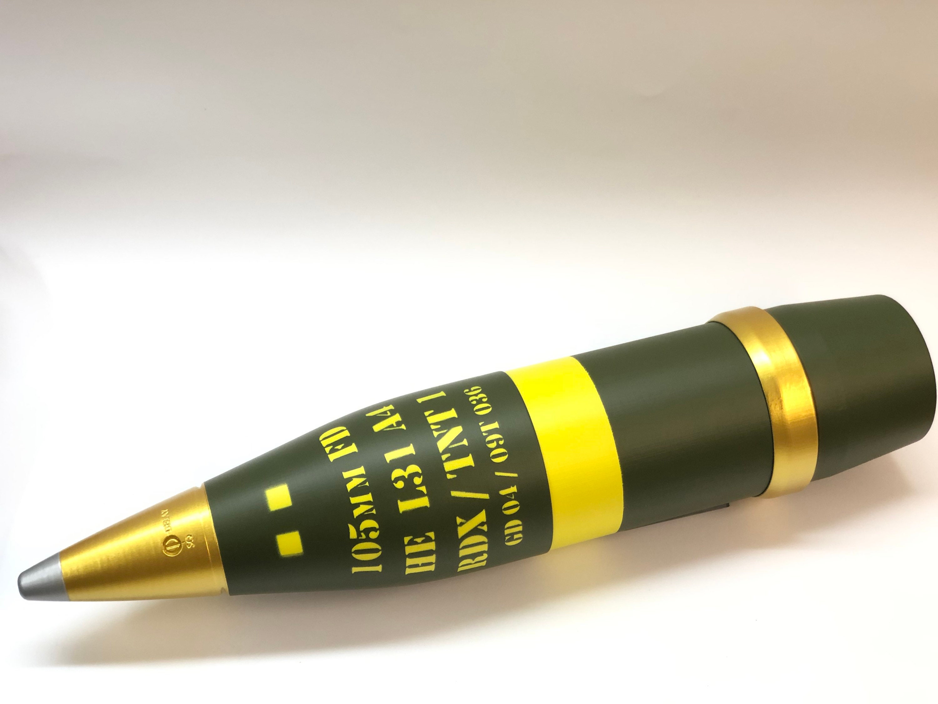 Fake Plastic 3D Printed 105mm Howitzer Round With Case Mezeriinii - Etsy UK