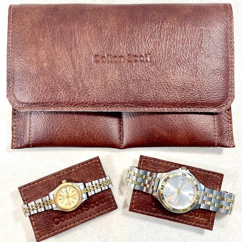 Leather Watch Travelling Case - Etsy