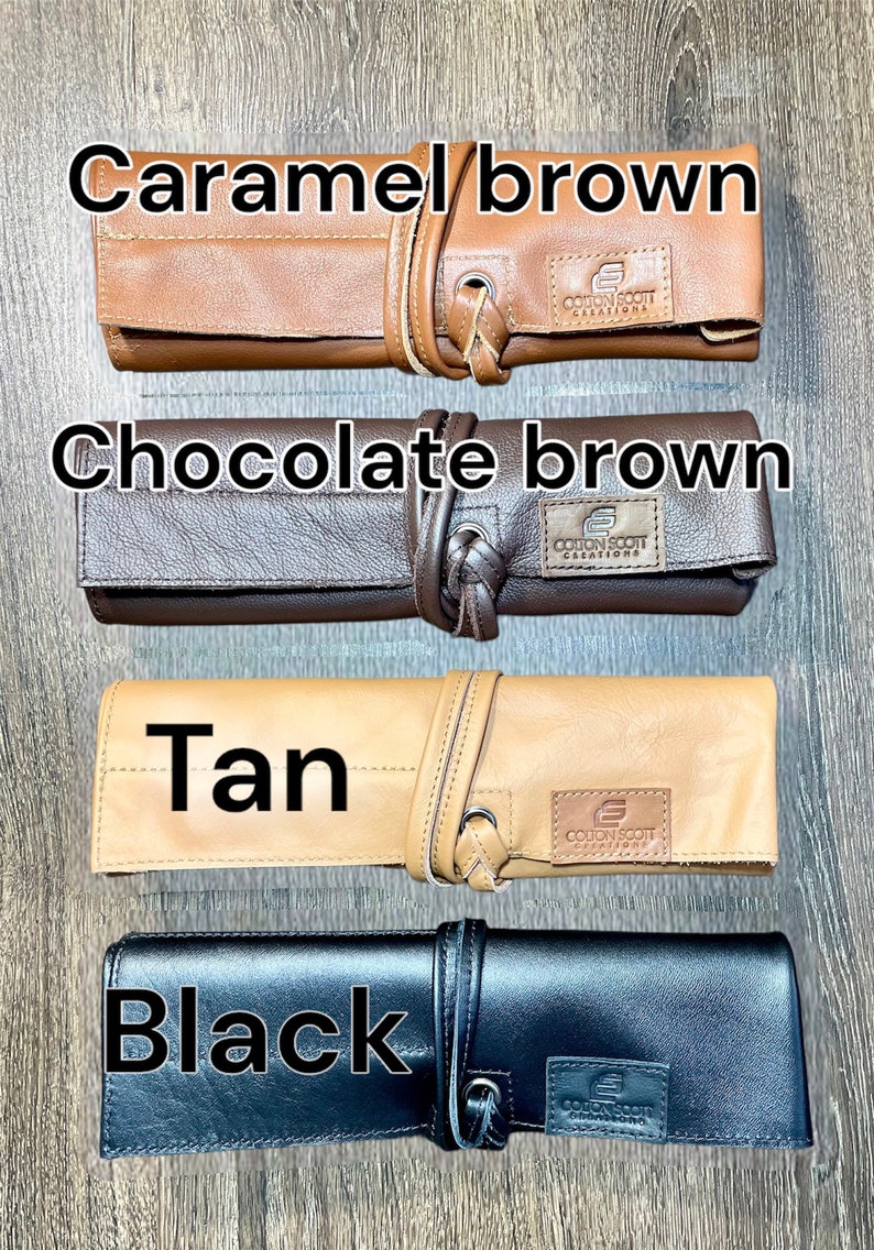 Leather Tool Roll Organizer 6 Pocket Tool Roll Storage Roll - Etsy