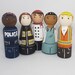 Any 5 Community Workers Community Helper Peg Dolls Career - Etsy