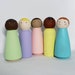 Rainbow Peg Dolls Montessori Peg Dolls kids Gift Waldorf - Etsy