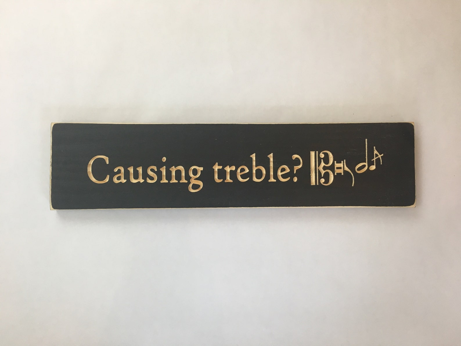 Causing Treble?! Whimsical Wooden Music Signs for Music Teachers and ...