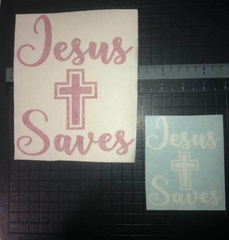 Jesus Saves Window Decal Jesus Bumper Sticker Jesus Saves - Etsy
