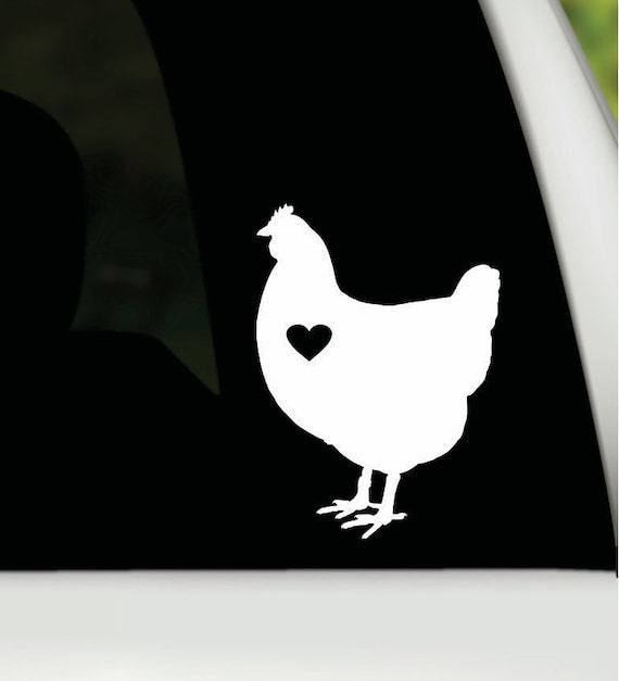 Chicken Vinyl Decal Chicken Car Truck Window Decal Sticker - Etsy Canada