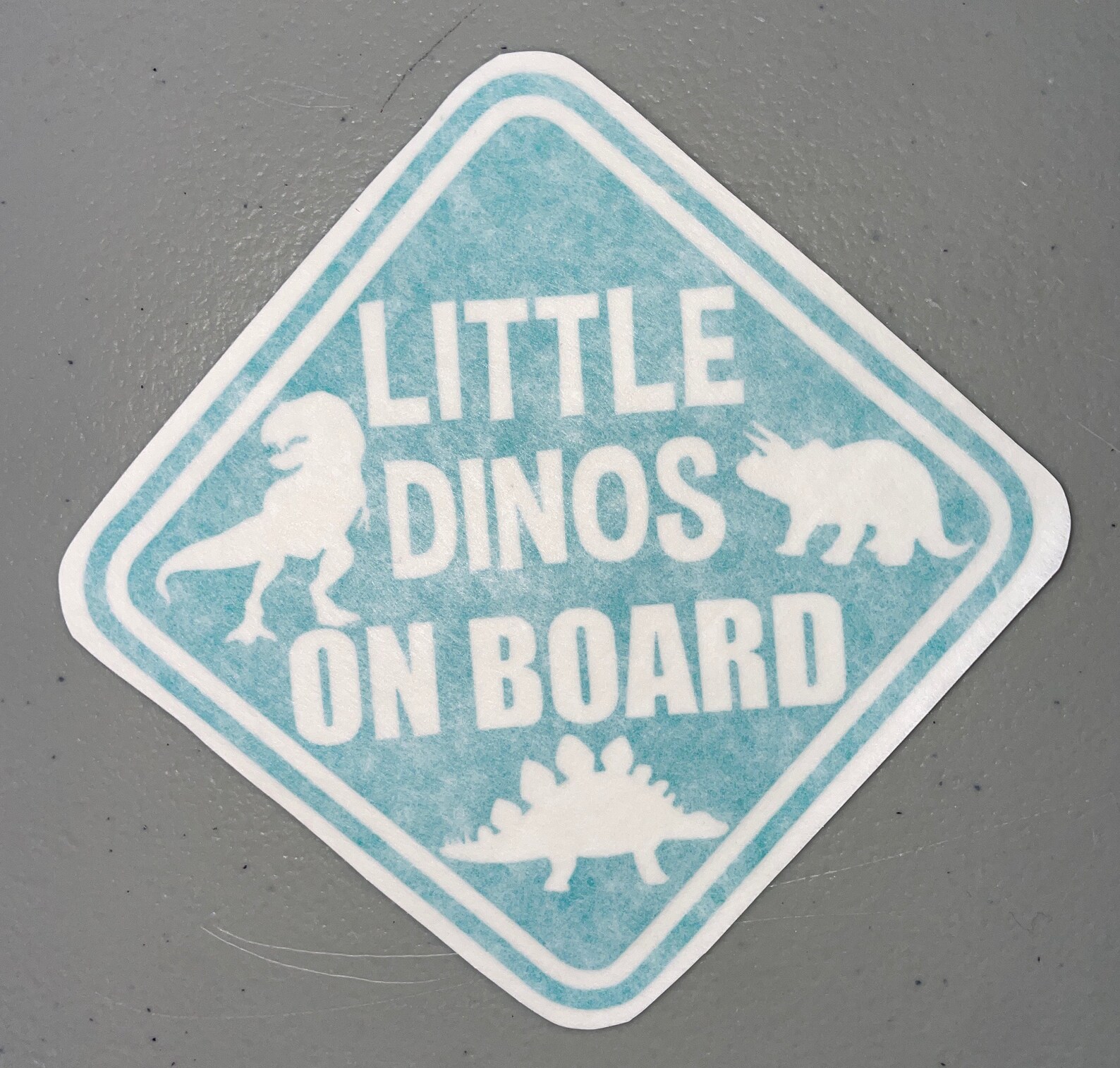 Little Dinos on Board Bumper Sticker | on Board Car Decal | Dinosaur on ...