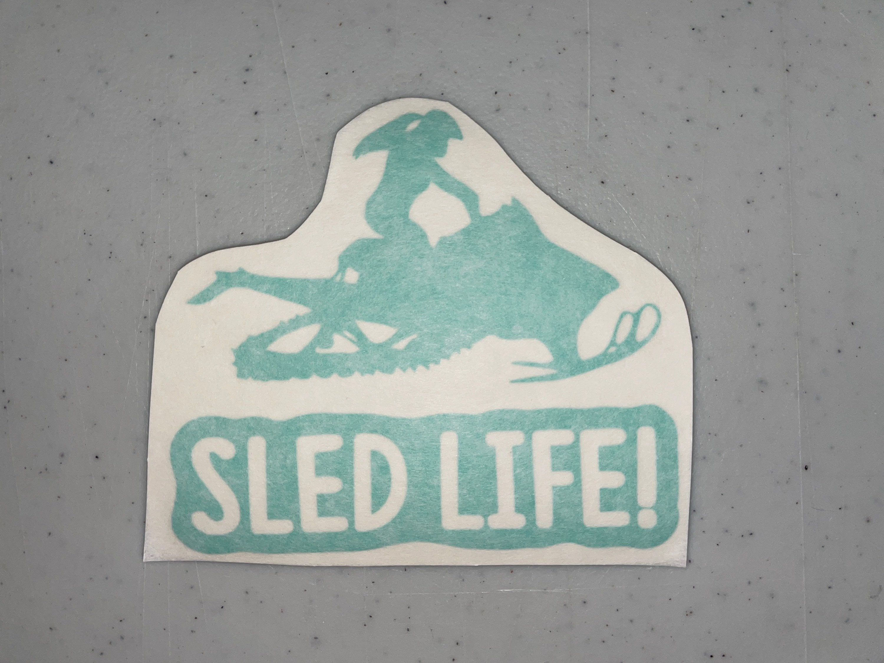 Sled Life Vinyl Decal | Sled Life Bumper Sticker | Sled Life Ladies ...