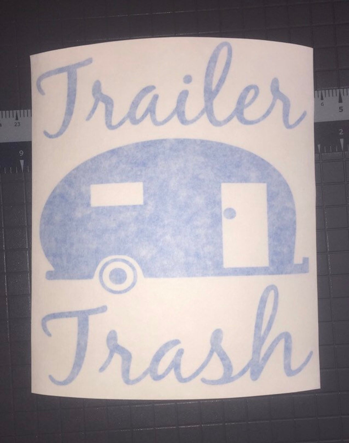 Trailer Trash Sticker Trailer Trash Vinyl Sticker Funny | Etsy