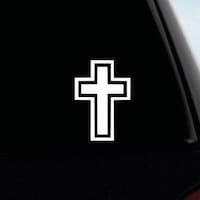 Cross Decal - Etsy