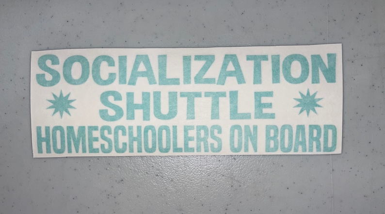 Homeschool Bumper Sticker | Homeschoolers on Board Vinyl Decal ...