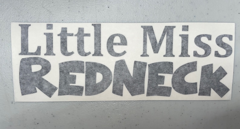 Little Miss Redneck Bumper Sticker Funny Redneck Vinyl Decal | Etsy