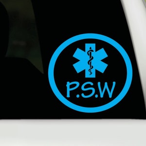 PSW Vinyl Decal | PSW Bumper Sticker | Personal Support Worker Vinyl ...