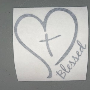 Blessed Car Decal Blessed Bumper Sticker Blessed Vinyl Decal Laptop ...
