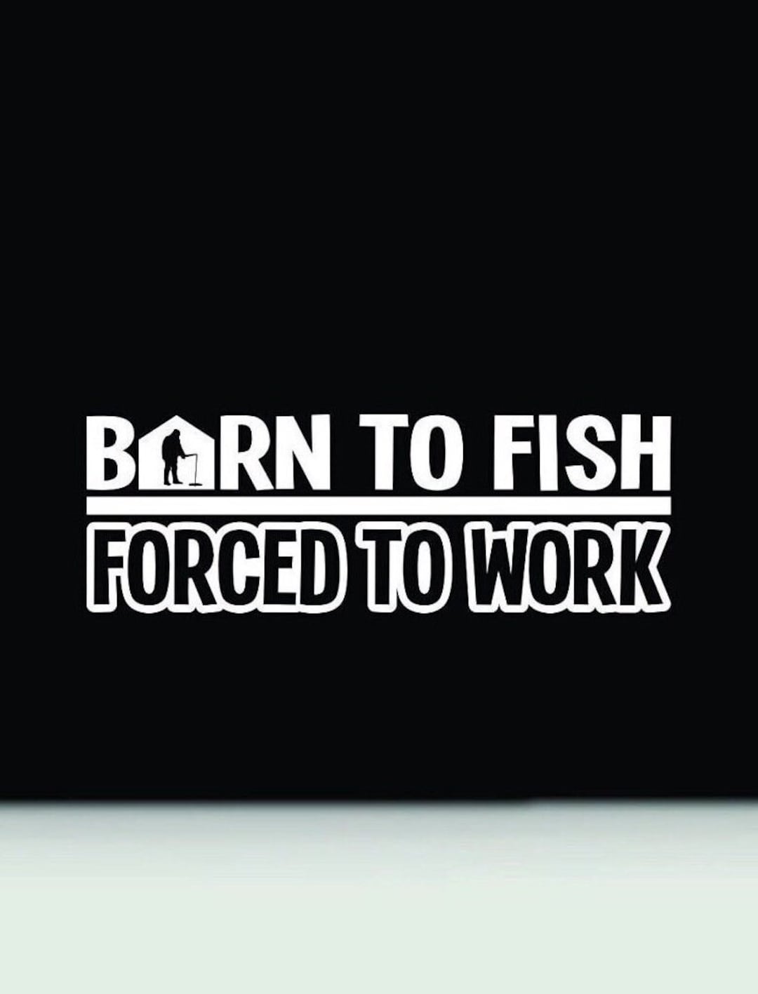 Ice Fishing Bumper Sticker | Ice Fishing Vinyl Decal | Ice Fishing ...