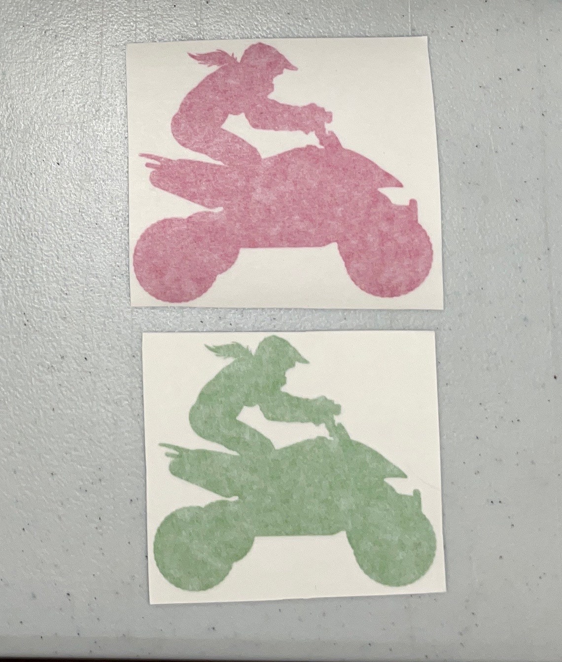 ATV Vinyl Decal Atv Vinyl Sticker Ladies Four Wheeler - Etsy