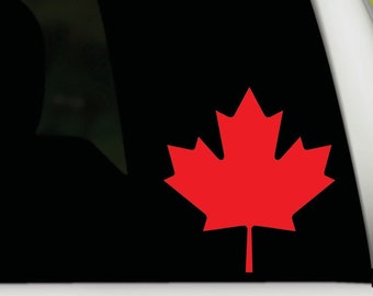 Canadian Maple Leaf Outline Vinyl Decal Sticker Canada - Etsy