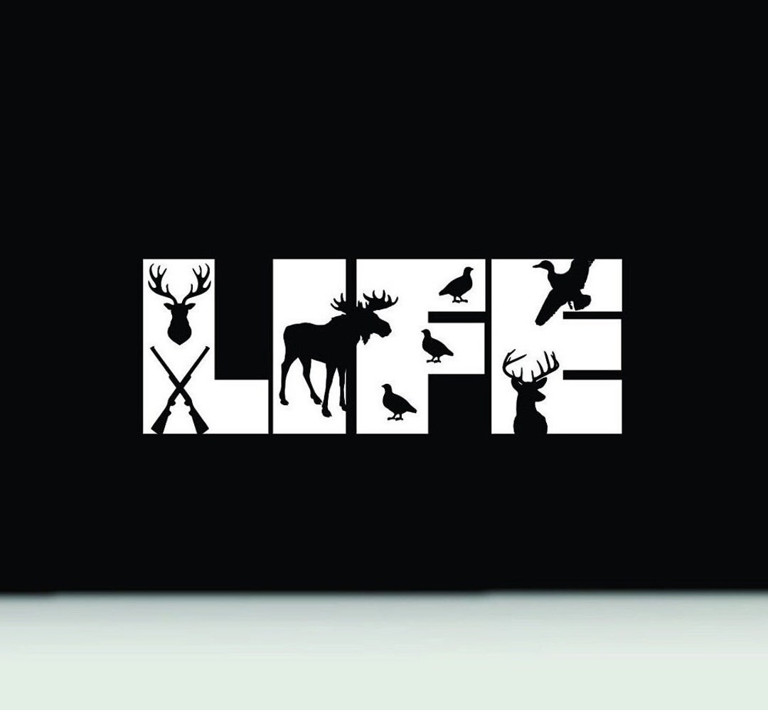 Hunting Vinyl Decal | Hunting Themed Waterproof Window Bumper Sticker ...