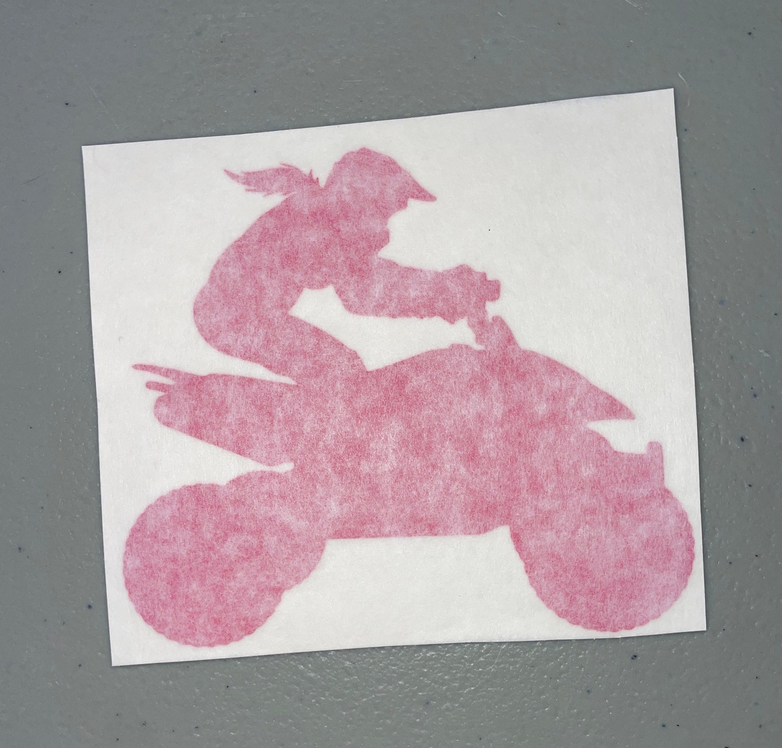 ATV Vinyl Decal | Atv Vinyl Sticker | Ladies Four Wheeler Vinyl Decal ...