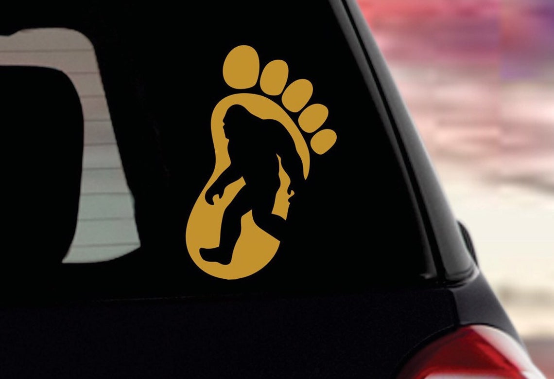 Bigfoot bumper sticker bigfoot car truck decal yeti vinyl | Etsy