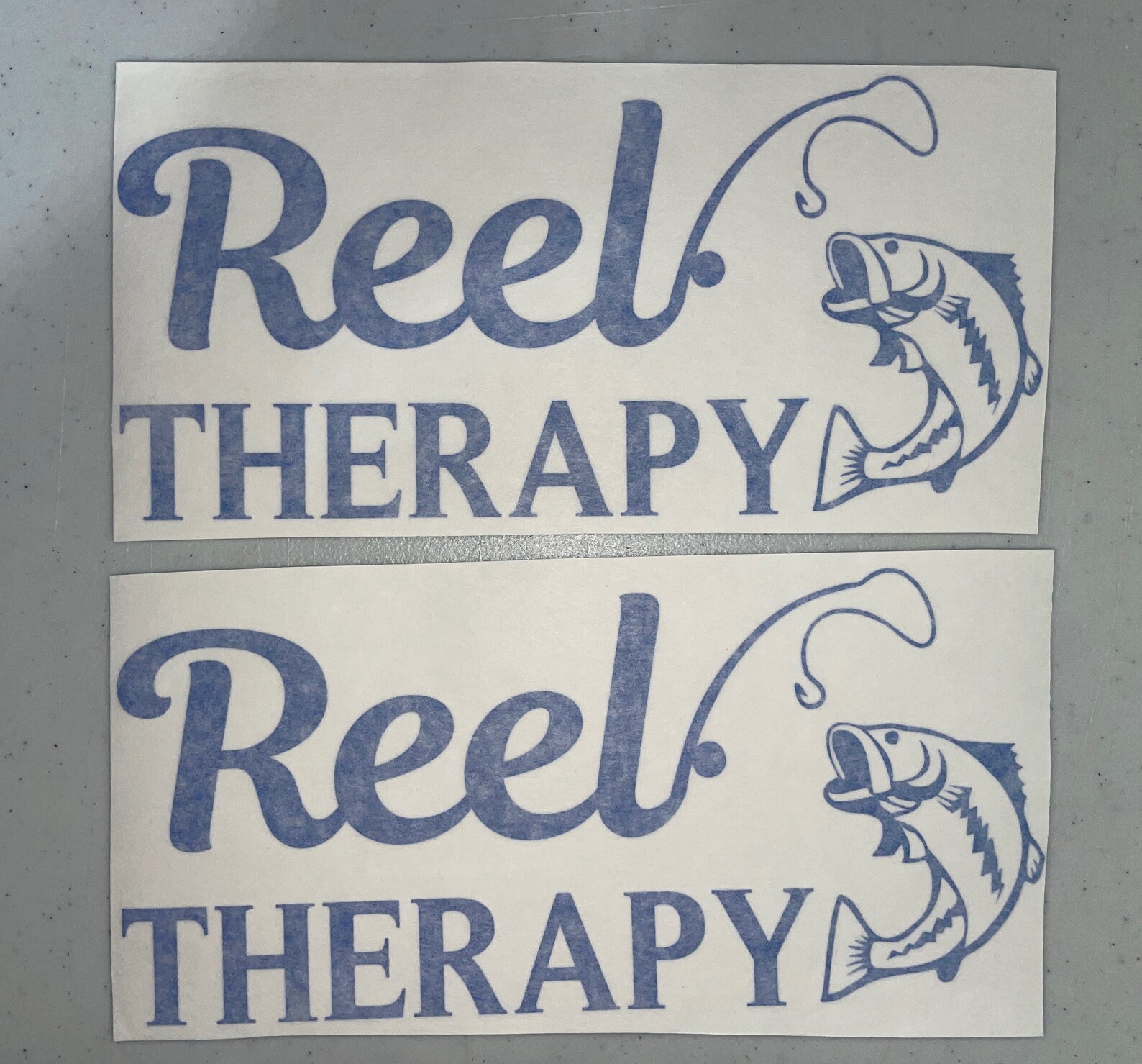 Reel Therapy Vinyl Decal Reel Therapy Fishing Vinyl Decal | Etsy