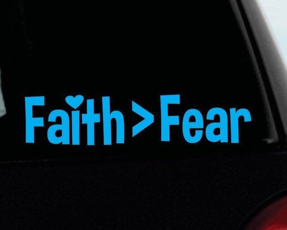 Faith Vinyl Decal Faith Bumper Sticker Christian Bumper | Etsy