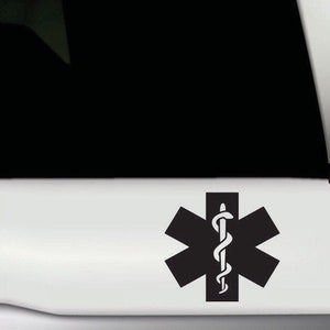 Medical Alert Bumper Sticker | Medical Symbol Car Decal | Medical Id ...