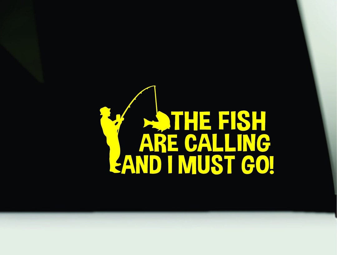 Fishing Bumper Window Decal Sticker Funny Fishing Angler Window Bumper ...