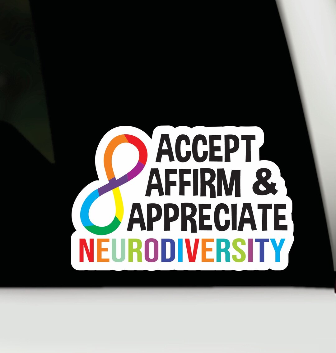 Neurodiversity Bumper Sticker | Neurodiversity Vinyl Sticker | Autism ...