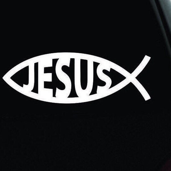 Jesus Fish Decal - Etsy