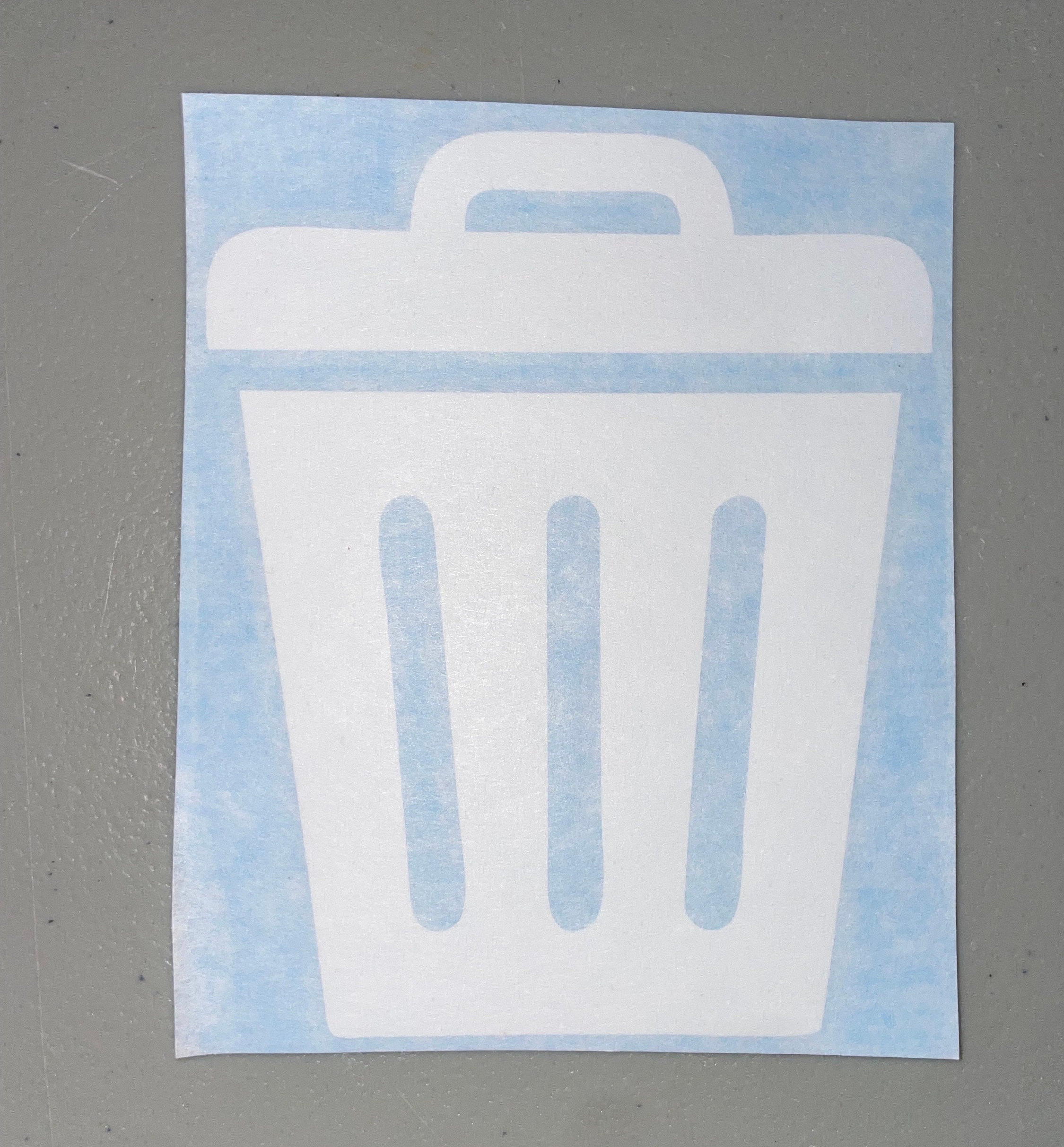 Trash Can Vinyl Decal | Garbage Can Vinyl Sticker | Trash Can Symbol ...